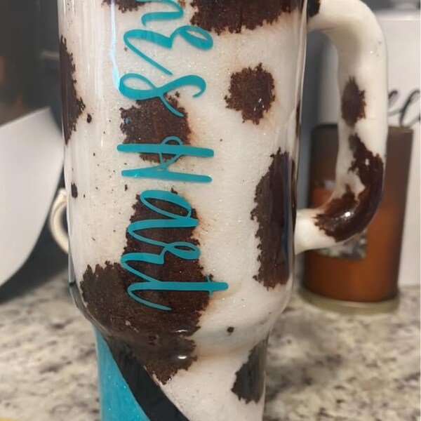 Custom Stanleys Cow Print - Etsy