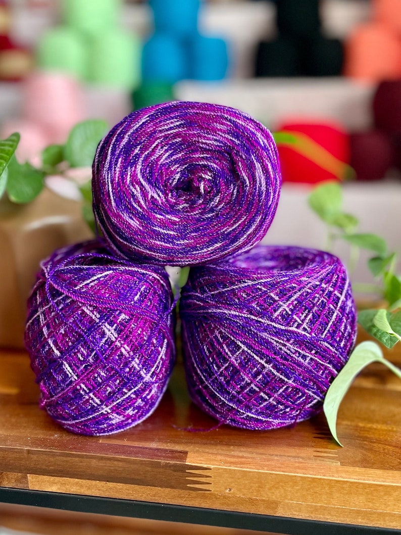 Hilo Cristal Artesanal Matizado Uva 10 100grs Nuanced Grape 10 Crystal ...