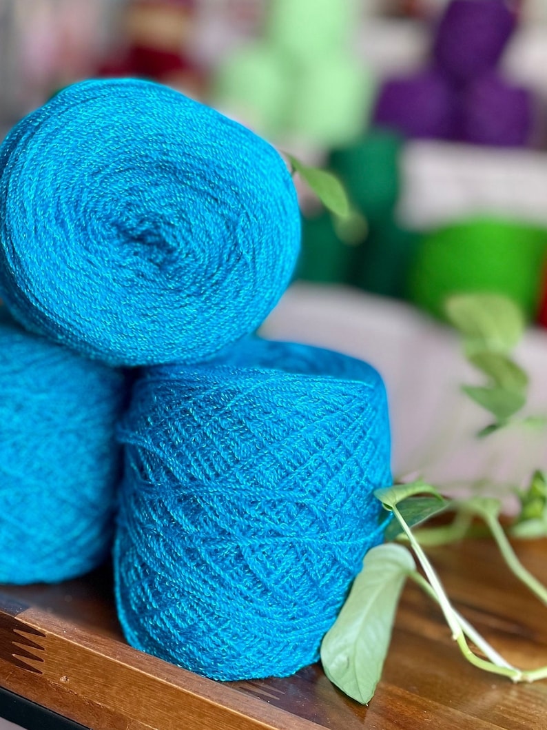 Hilo Cristal Artesanal Azul 1 100grs Blue 1 Crystal - Etsy