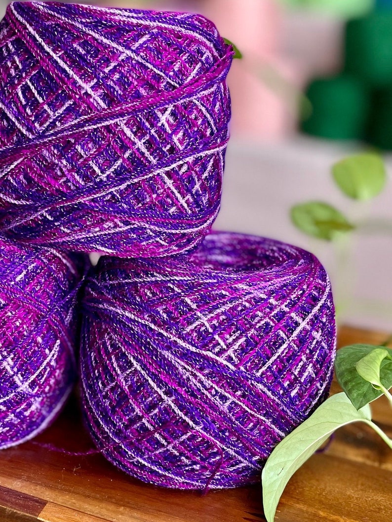 Hilo Cristal Artesanal Matizado Uva 10 100grs Nuanced Grape 10 Crystal ...