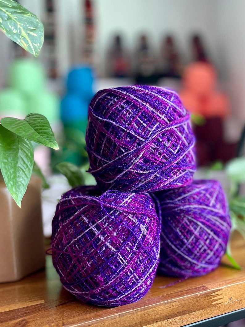 Hilo Cristal Artesanal Matizado Uva 10 100grs Nuanced Grape 10 Crystal ...