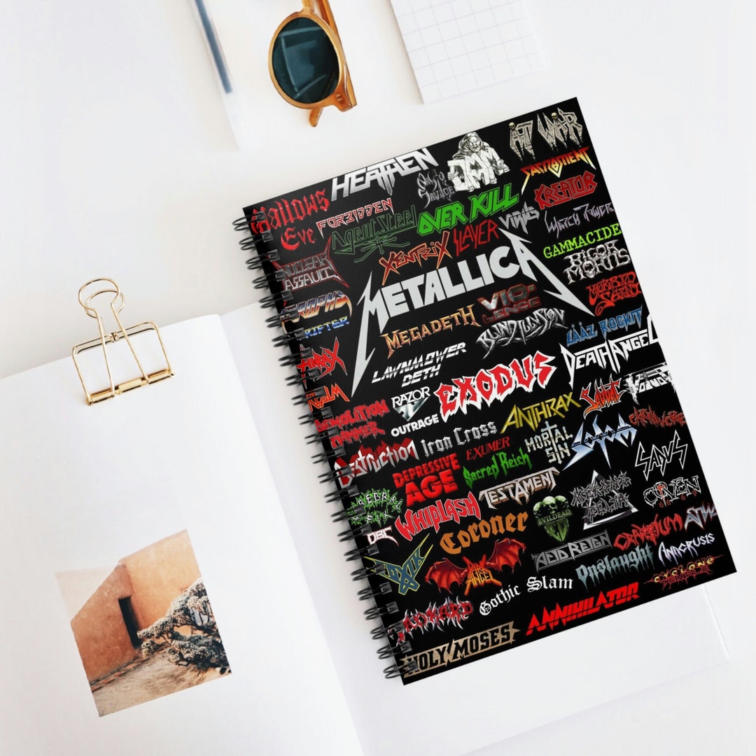 Old-school Thrash Metal Bands Notebook - Etsy