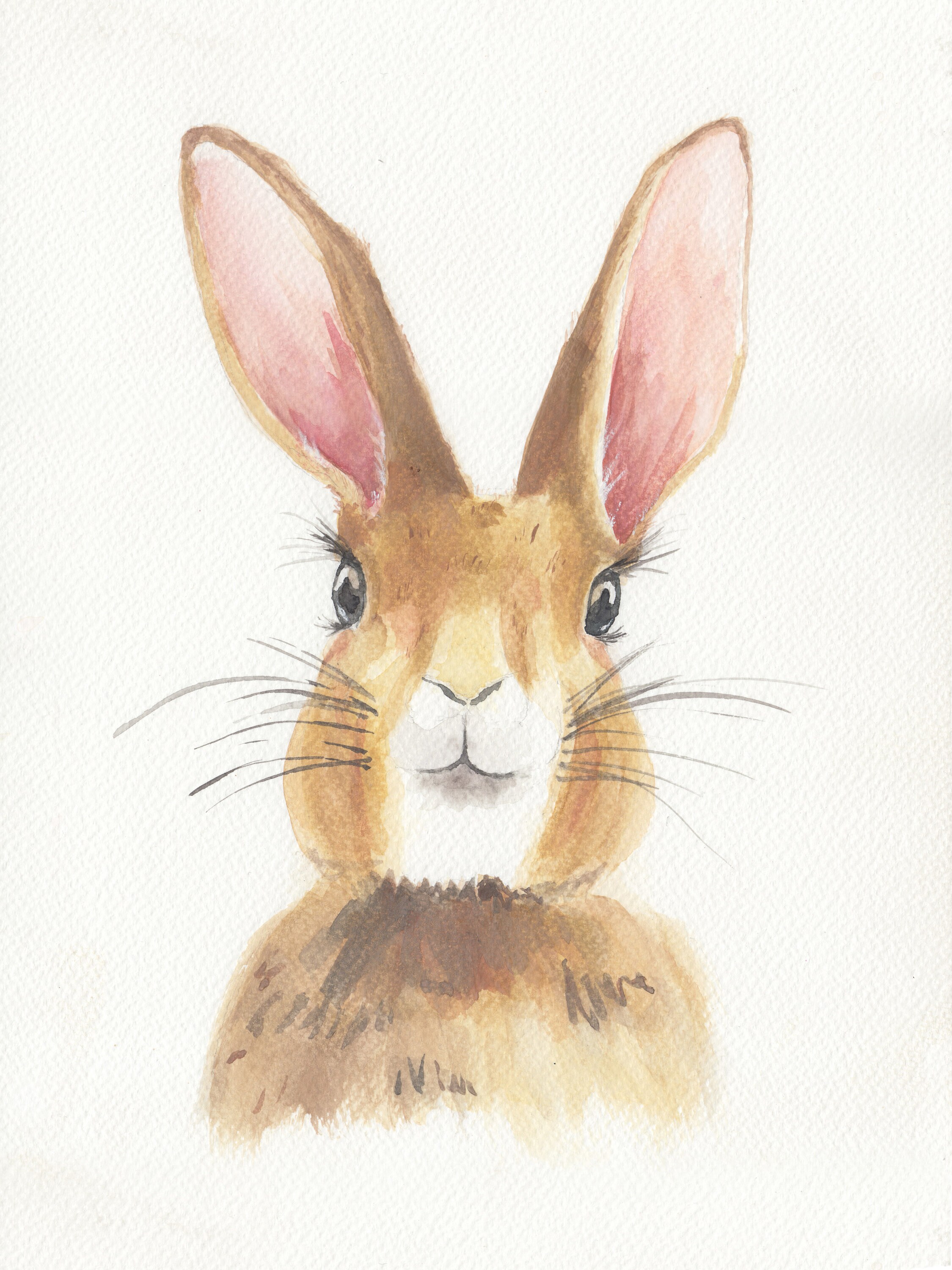 Bunny Nursery Printable, Bunny Watercolor Wall Art, Cute Bunny Wall Art ...