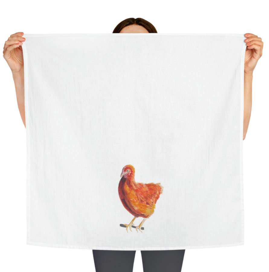Chicken Tea Towel, Red Hen, Farmhouse Kitchen, Tea Towels, Chicken ...