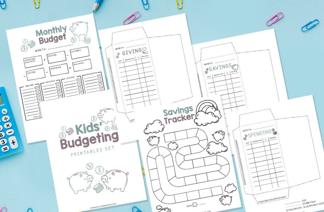 Kids Budgeting Kit | Kids Budgeting Worksheets | Instant Digital ...