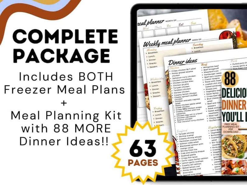 Complete Freezer Meal Planning System - Etsy