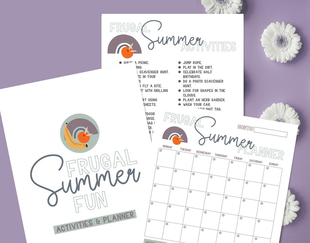 Summer Activities Planner | Summer Planning Template | Cute Instant ...