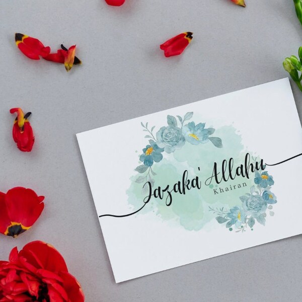 Islamic Thank You Card - Etsy