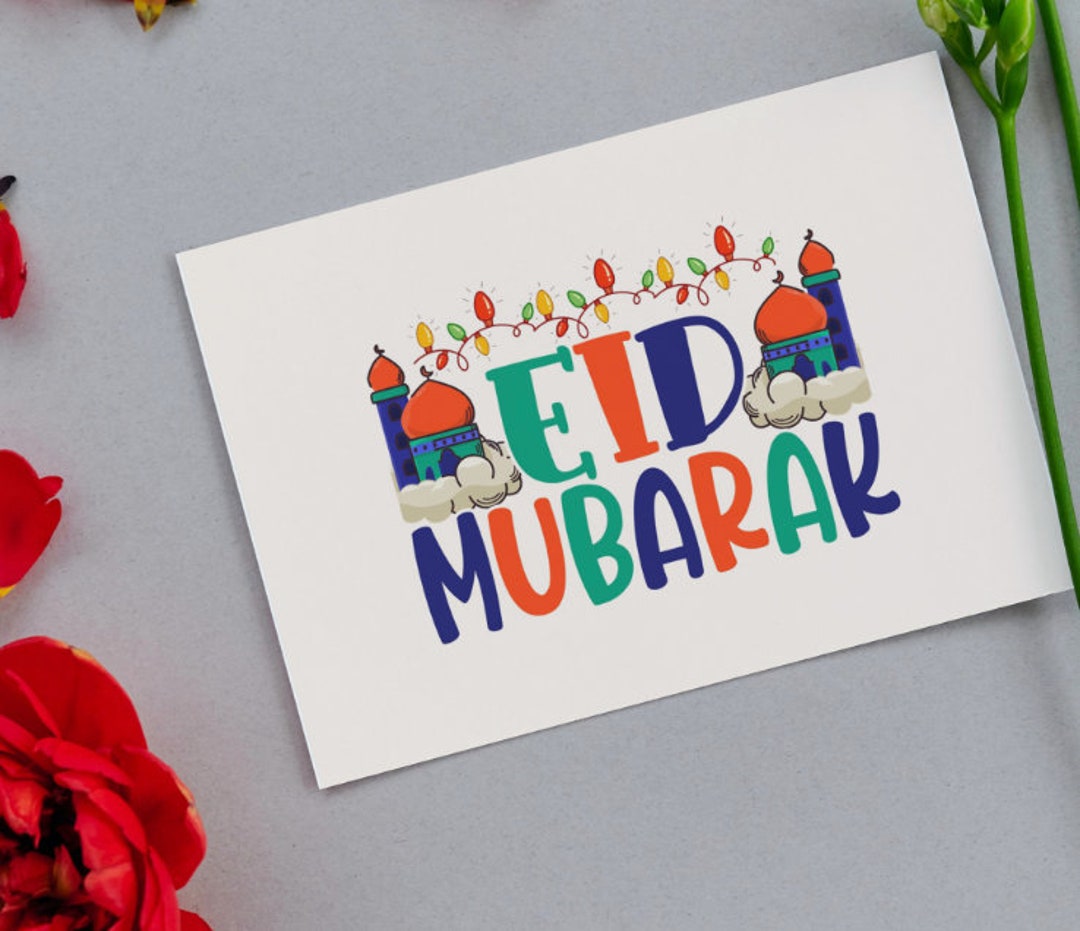 Children Kids Eid Card, Eid Postbox, for Friends School Neighbours ...