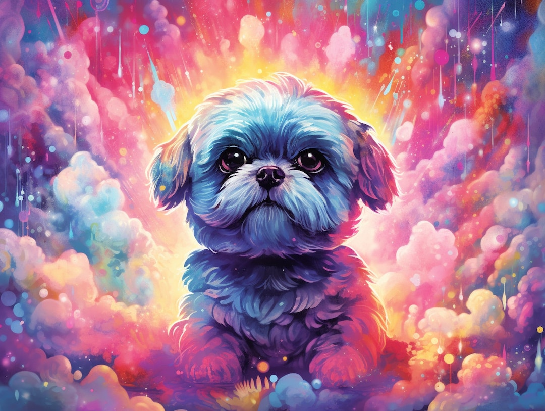 Magical Shih Tzu Dog Digital Art Bundle Enchanting Fairy - Etsy