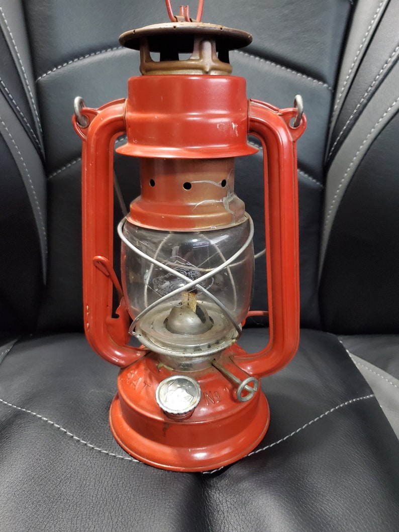 Vintage WW2 Era German Oil Lantern Red BAT 158 free - Etsy Canada