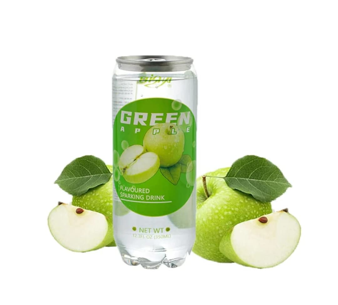 Elisha Sparkling Water Apple Flavor 350ml Can - Etsy