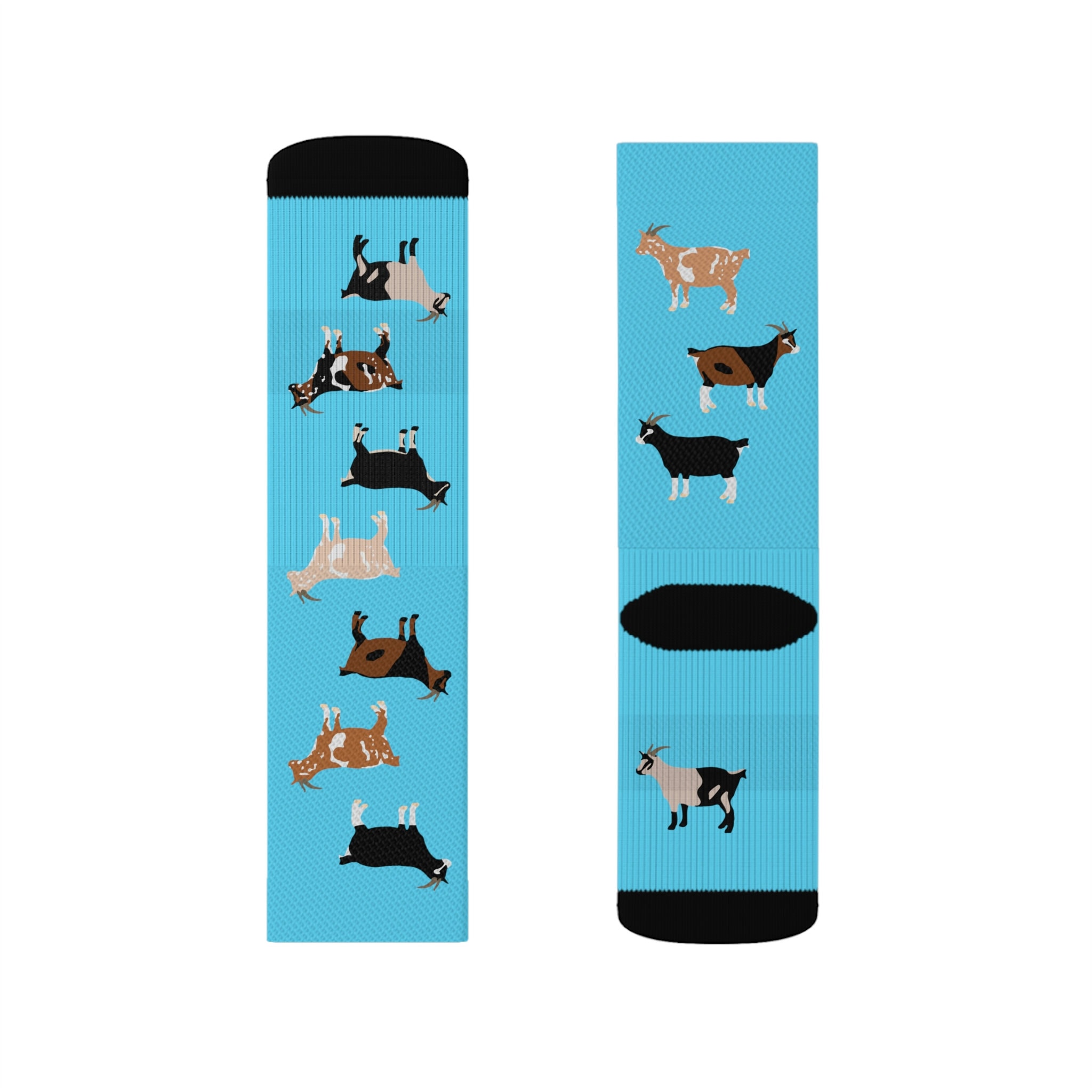 Blue Nigerian Dwarf Goats Sublimation Socks - Etsy