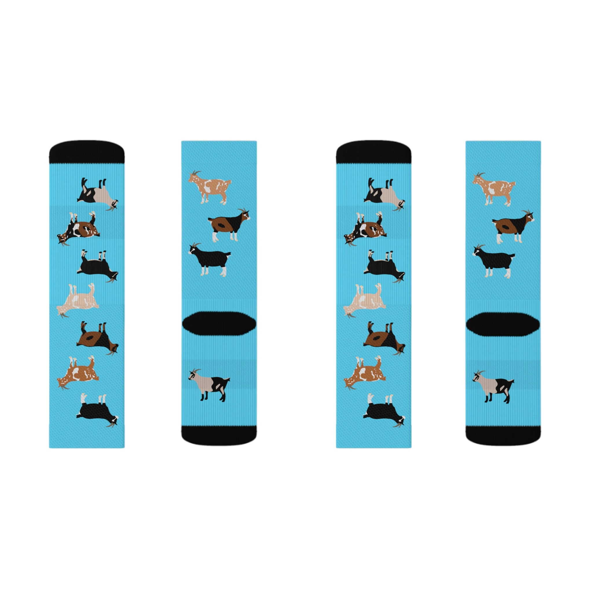 Blue Nigerian Dwarf Goats Sublimation Socks - Etsy