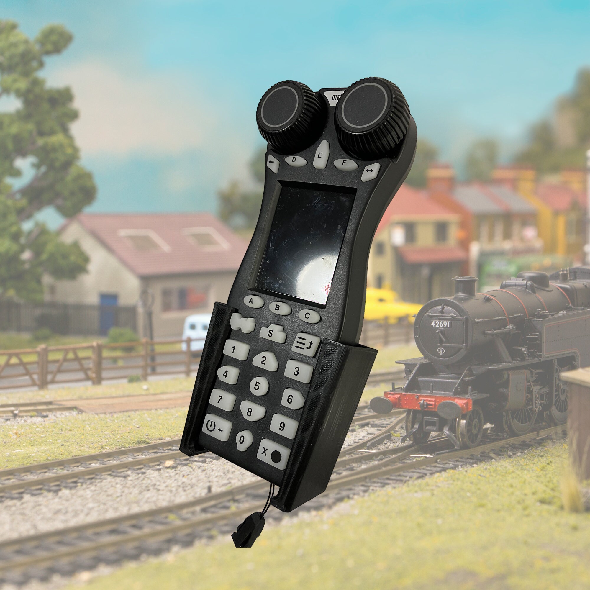 Digitrax DT602 Controller Holder for DCC Model Railway 3d Printed to ...