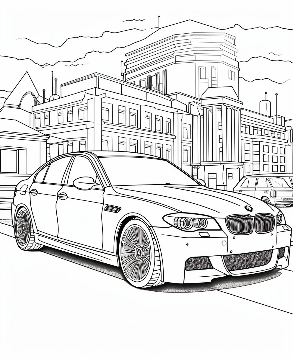 Coloring Pages Of Bmw Cars
