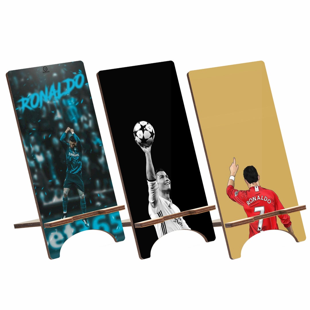 Football Wood Phone Stand, Soccer Holder, Gift, Docking Station for ...