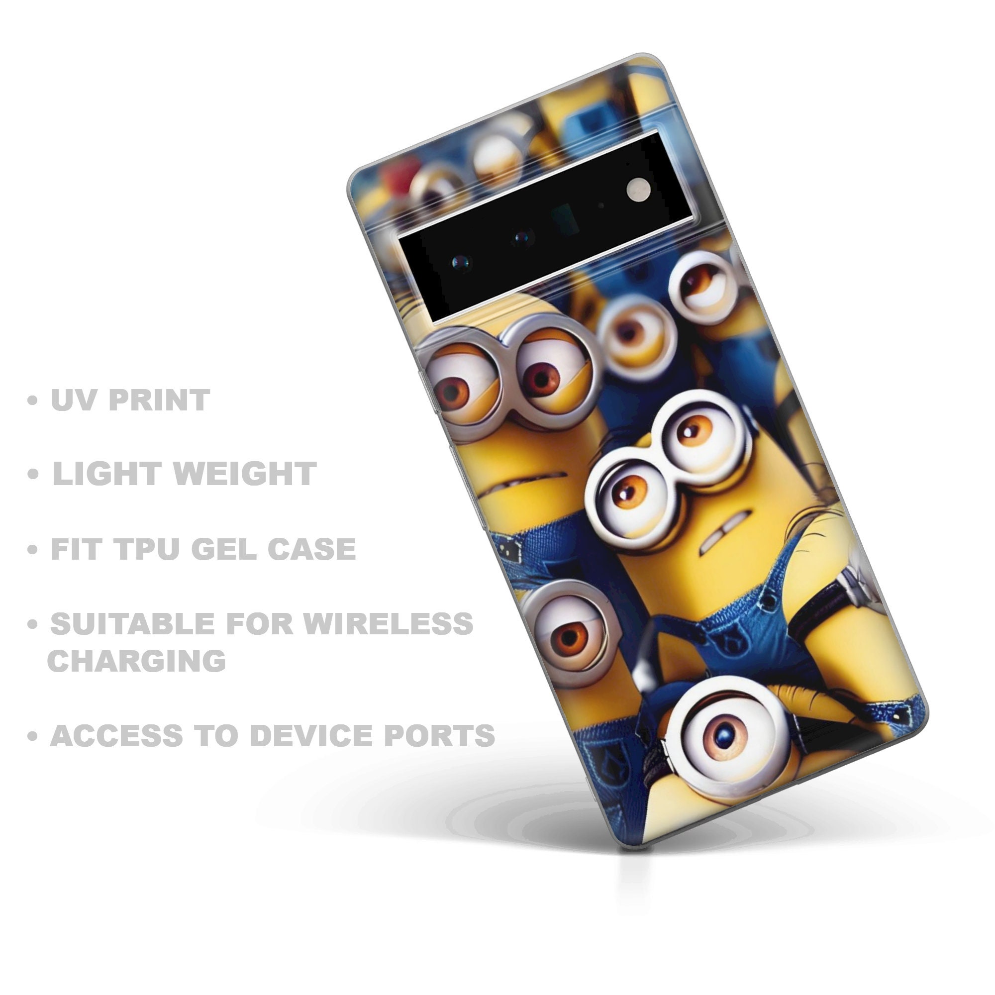 Minions Phone Case Disneyland Cover for Pixel 8A 7A 6A Pro Oneplus Nord ...