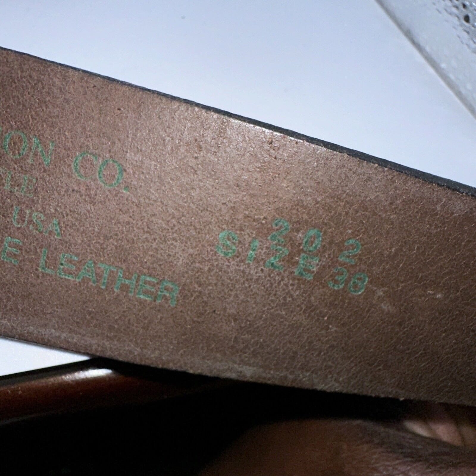 Filson Co. Bridle Leather Brass Buckle 1 1 1/2 Belt 38 With Tags - Etsy