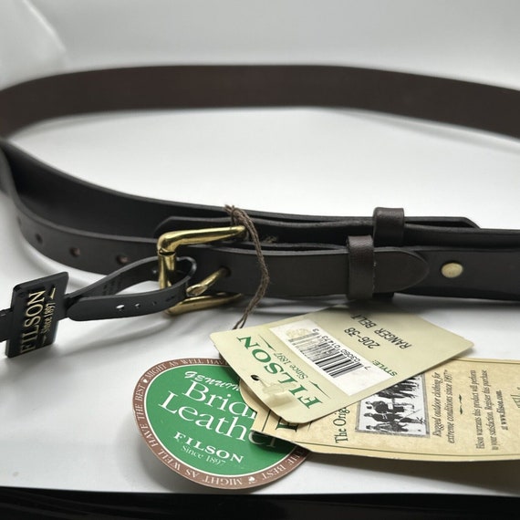 Filson Genuine Bridle Leather Ranger Belt Brass Size … - Gem