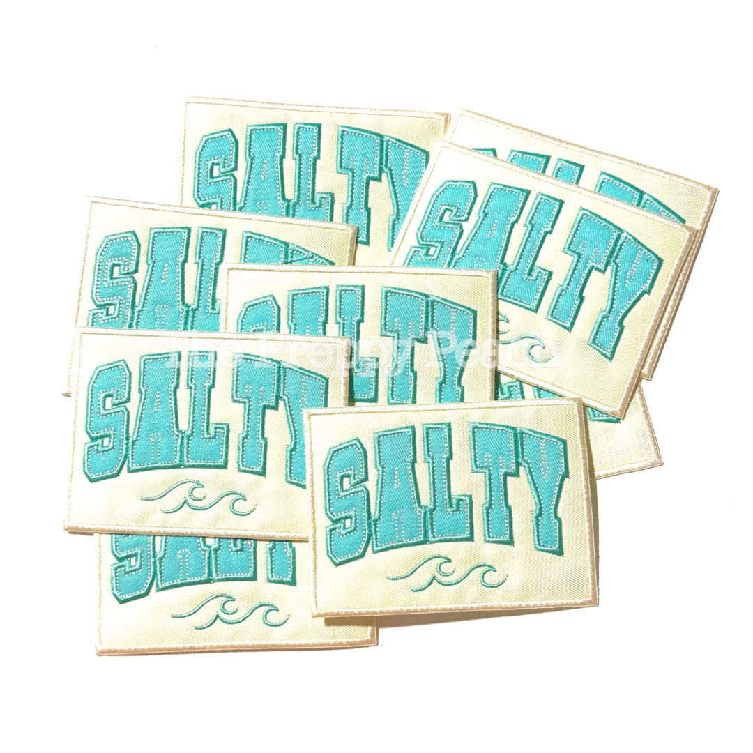 Salty Beach Patch Iron on Patch Trendy Patch Summertime Patch Hat Patch ...