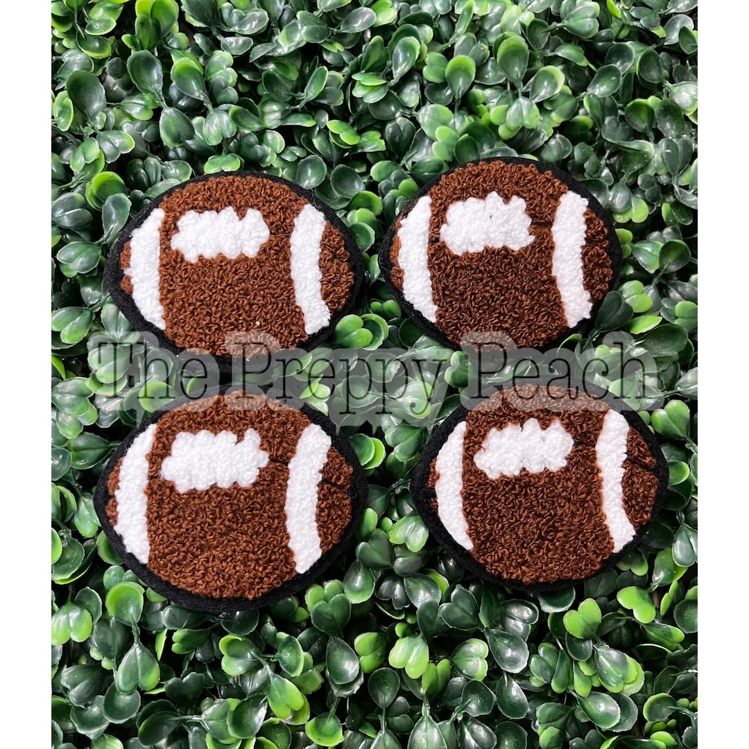 Football Chenille Patch Football Iron on Patch Gameday Patch Sports Mom ...