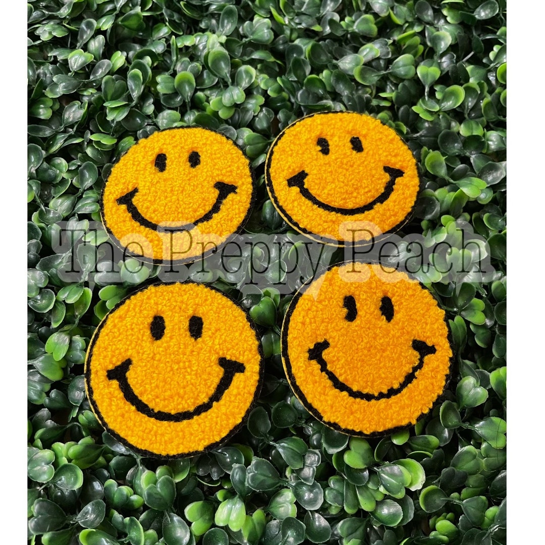 Yellow Smiley Face Iron Patch Smiley Iron on Patch Yellow Patch Smiley Patch Iron on Patch - Etsy