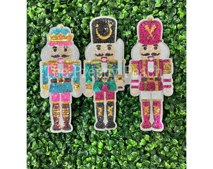 Nutcracker Patch, Gold Glitter, DIY Patch, Iron on Christmas Patch - Etsy