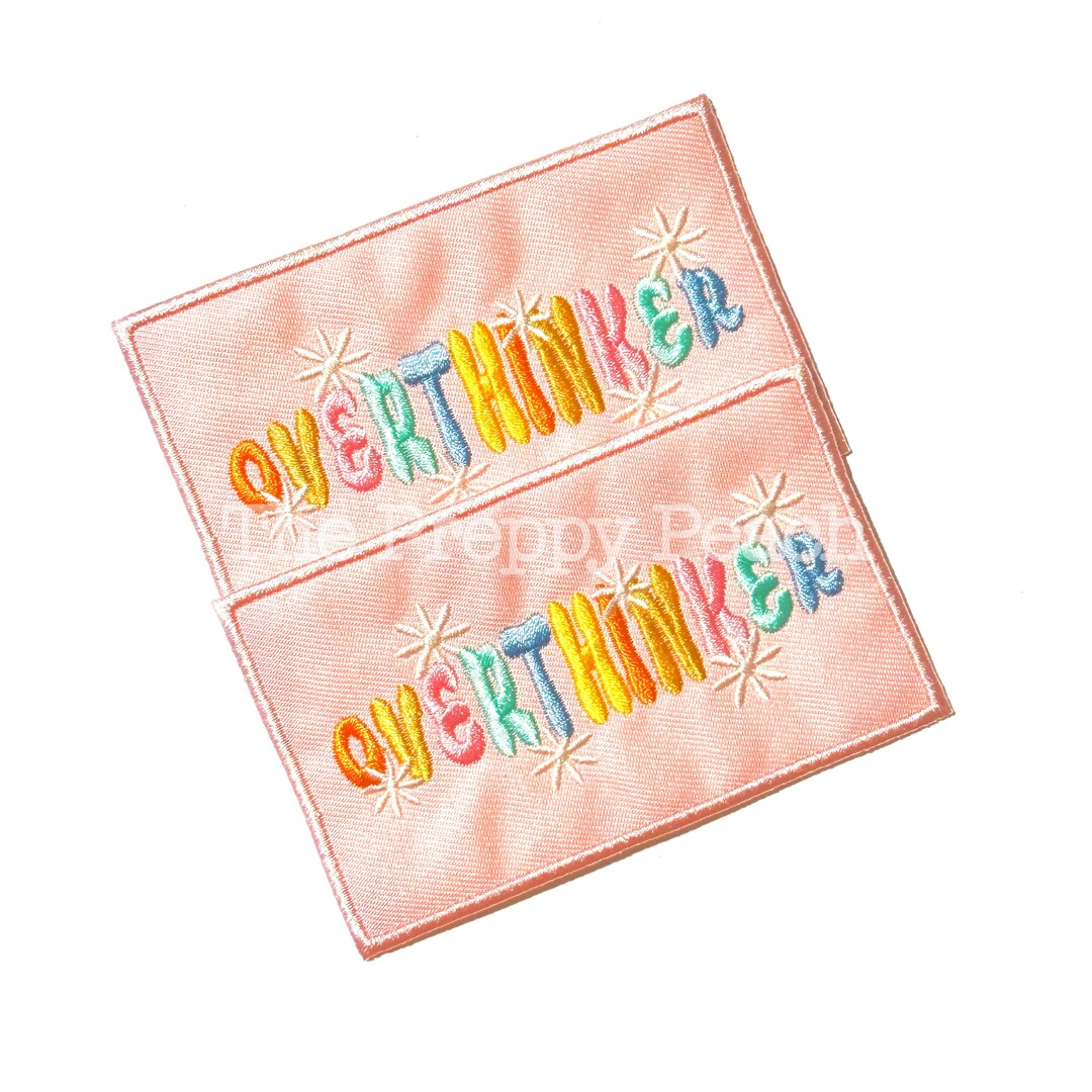 Overthinker Patch Iron on Patch Trendy Patch Mental Health Hat Patch Trucker Hat Patch - Etsy