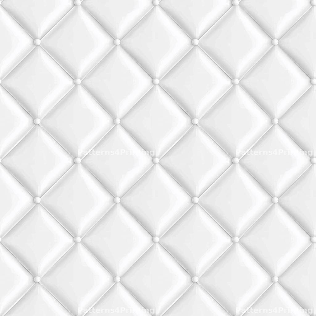 Elegant White Quilted Digital Pattern Print Seamless Fabric Design for ...