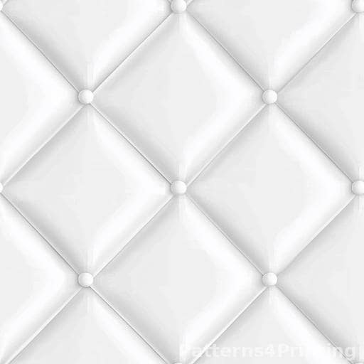 Elegant White Quilted Digital Pattern Print Seamless Fabric Design for ...