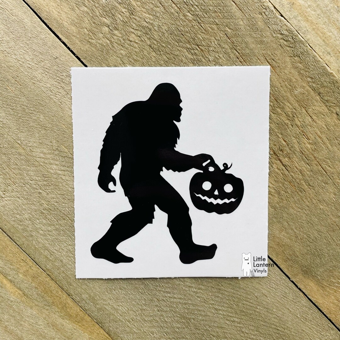 Fall Sasquatch Decal for Window Decal Sticker for Car Halloween Decal ...