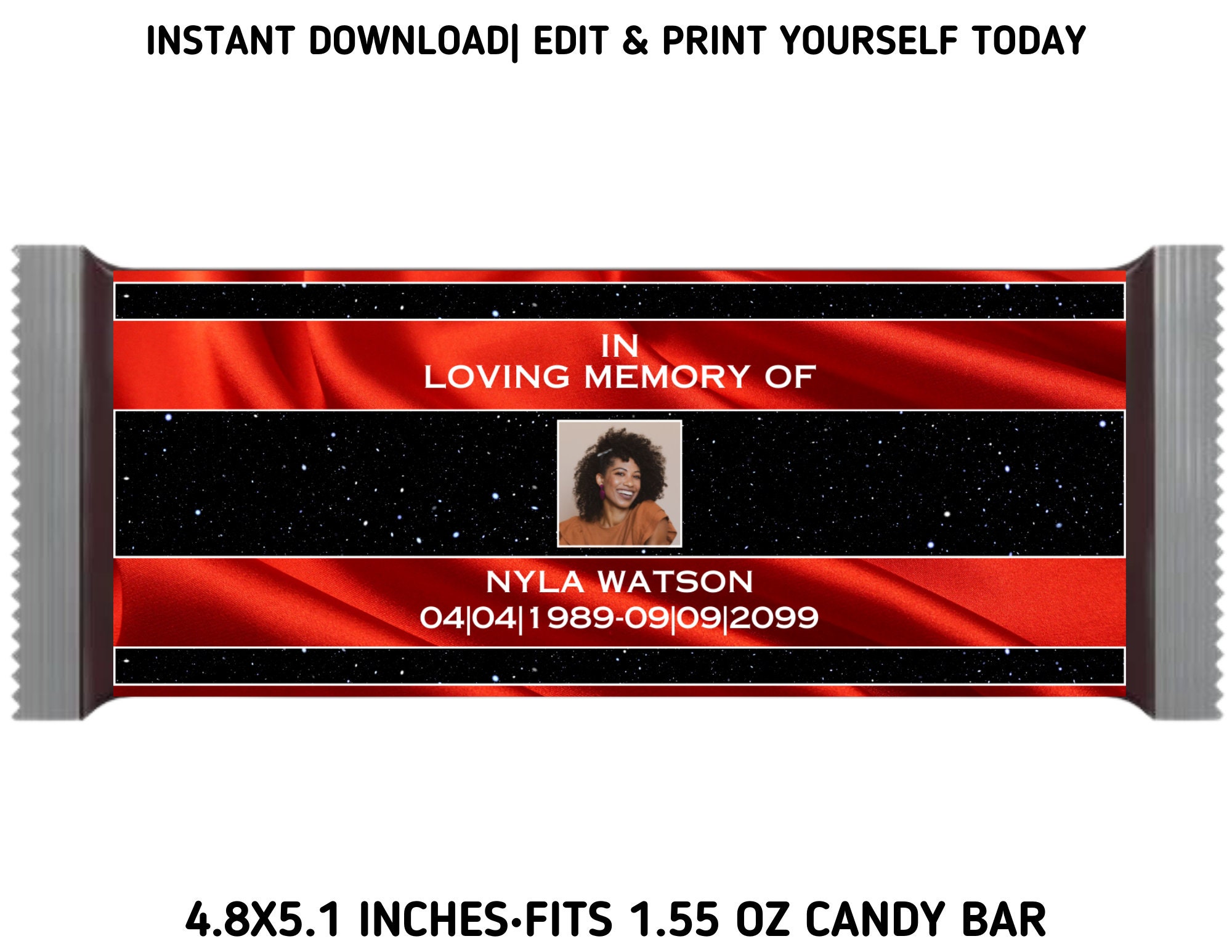 Red/stars Funeral Chip Bag Bundle, Clouds Funeral Chip, Sports Drink ...