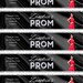 Black and Silver Prom Party Template Bundle, 2024 Prom Chip Bag & Water ...
