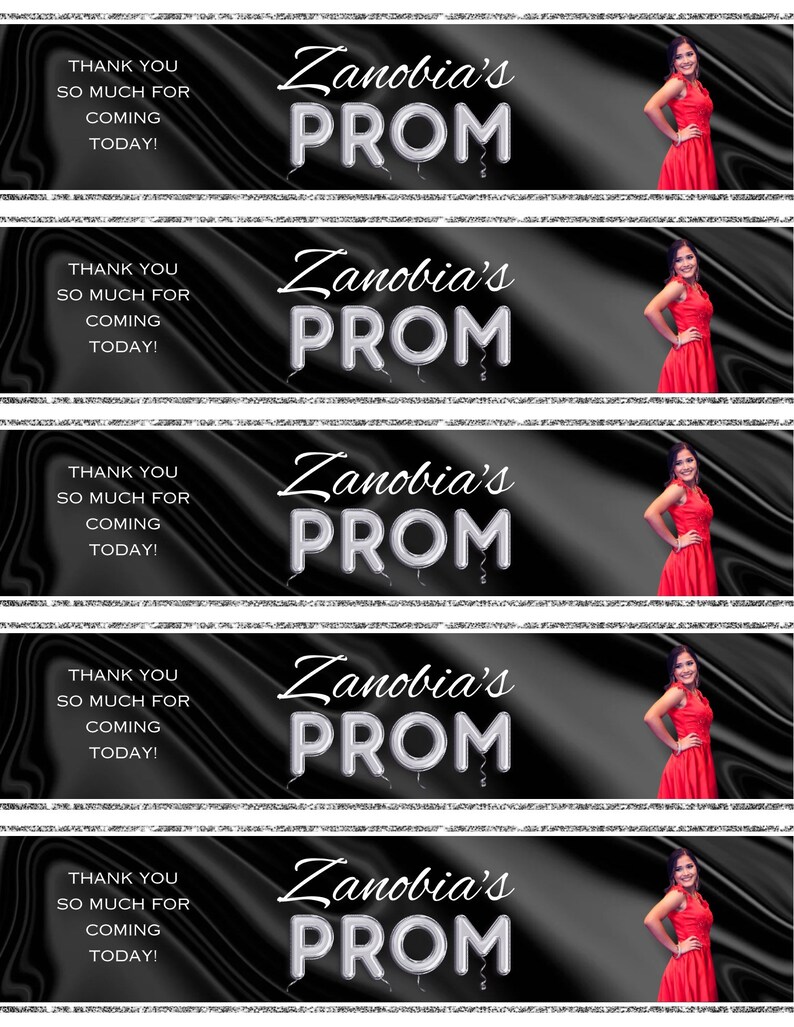 Black and Silver Prom Party Template Bundle 2023 Prom Chip - Etsy