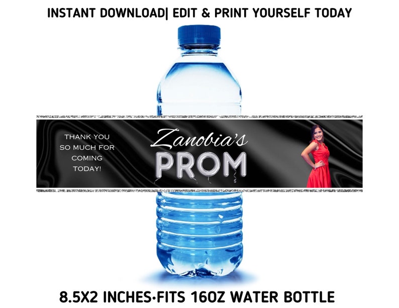 Black and Silver Prom Party Template Bundle 2023 Prom Chip - Etsy