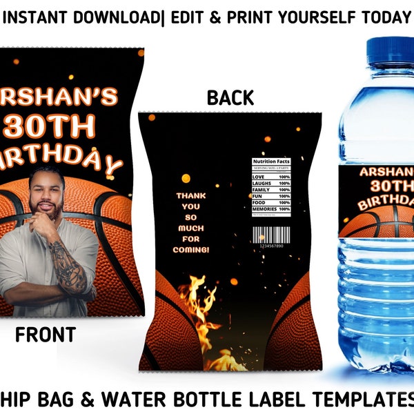 Basketball Label - Etsy