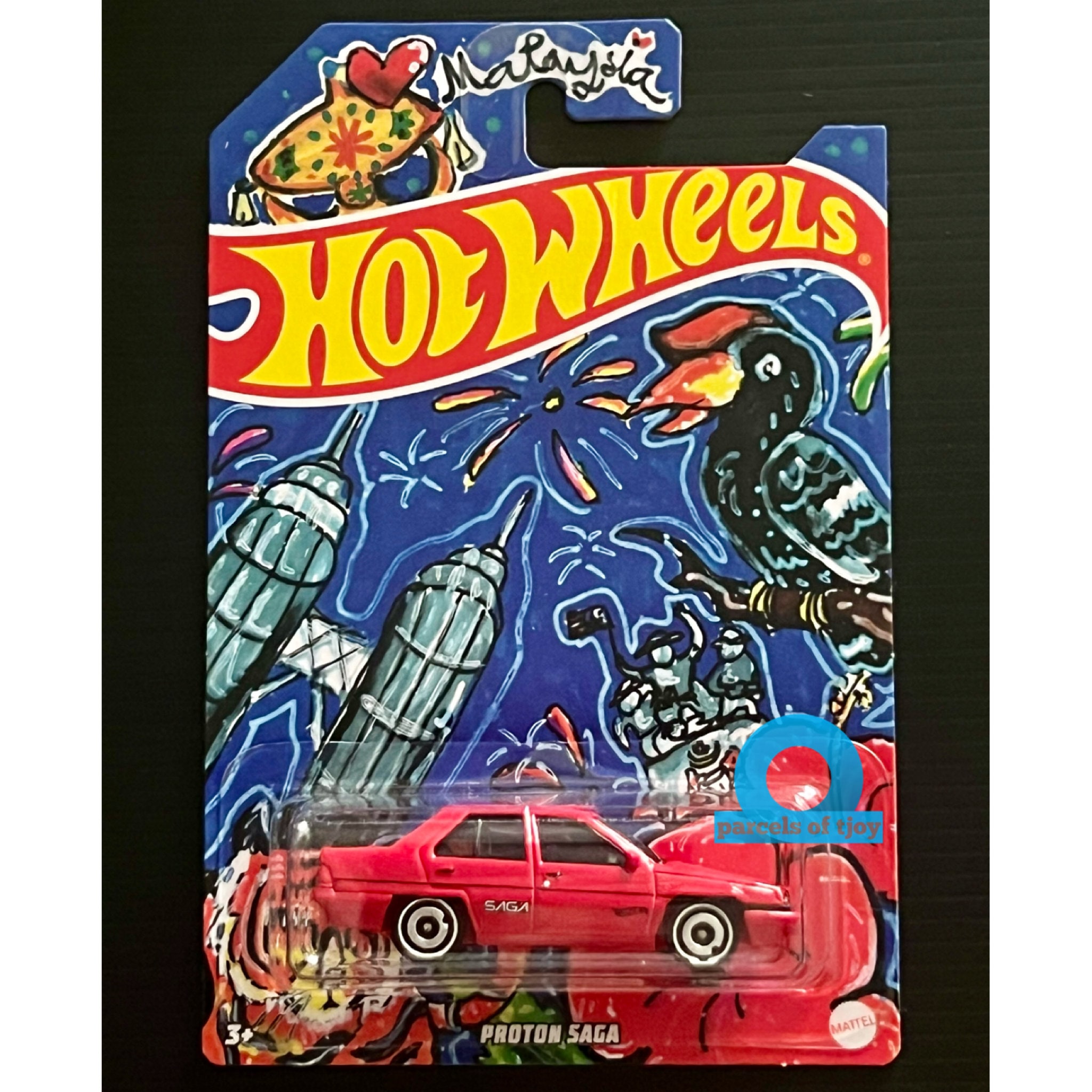 HOT WHEELS Cars | Malaysia Exclusive Proton Saga Diecast Car 1:64 ...