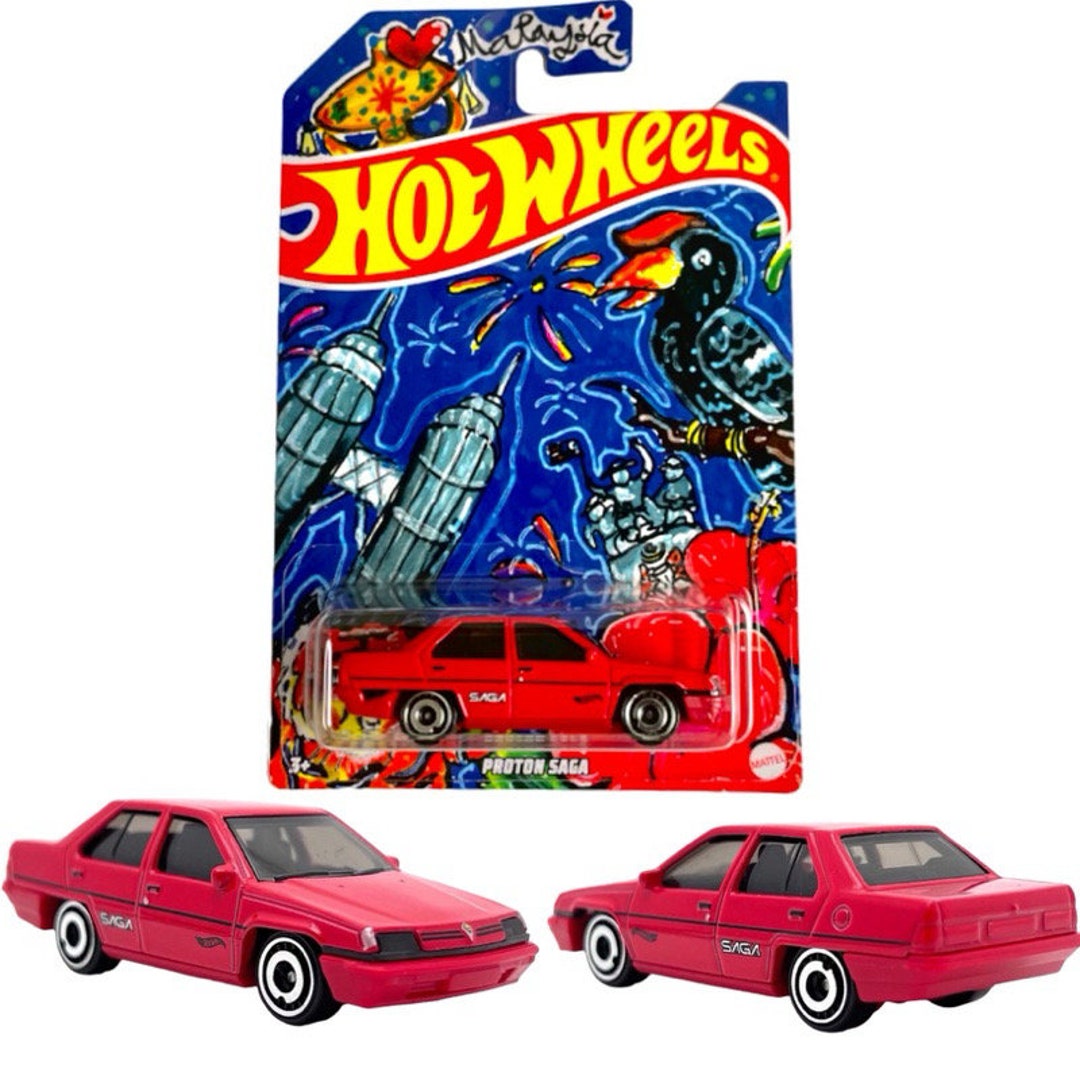 HOT WHEELS Cars | Malaysia Exclusive Proton Saga Diecast Car 1:64 ...