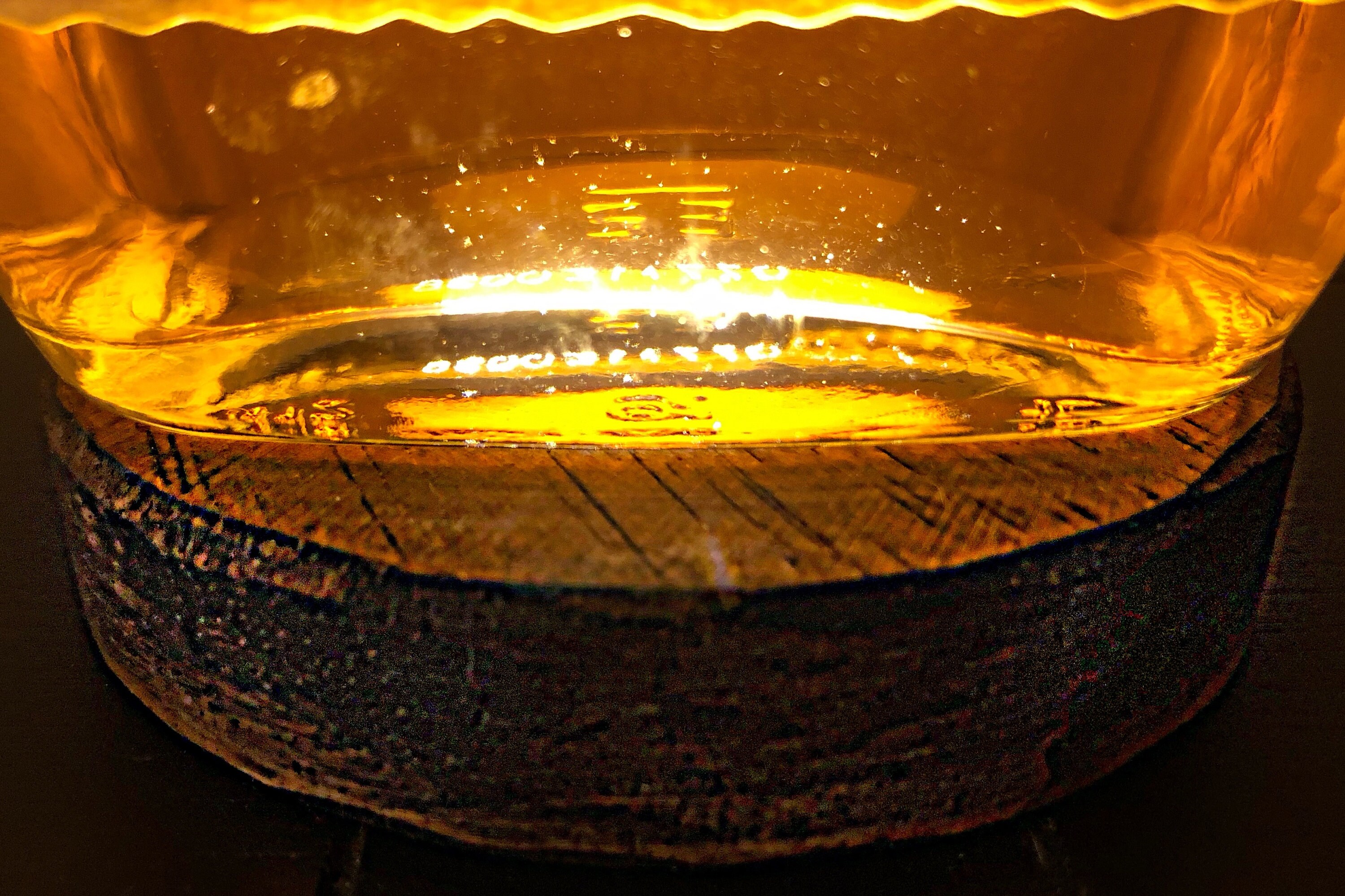 MAKER’S MARK LAMP -handmade Liquid Bottle Lamp W/ Charred Wood Base (1 ...