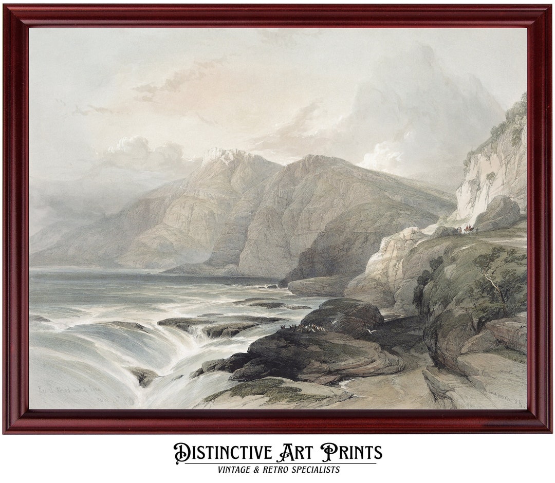 David Roberts Vintage Seaside Scene | Scottish Wall Art | Digital ...