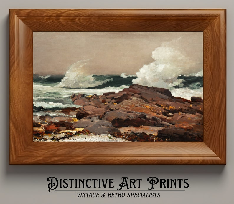 Winslow Homer Beach Scene American Wall Art Digital - Etsy