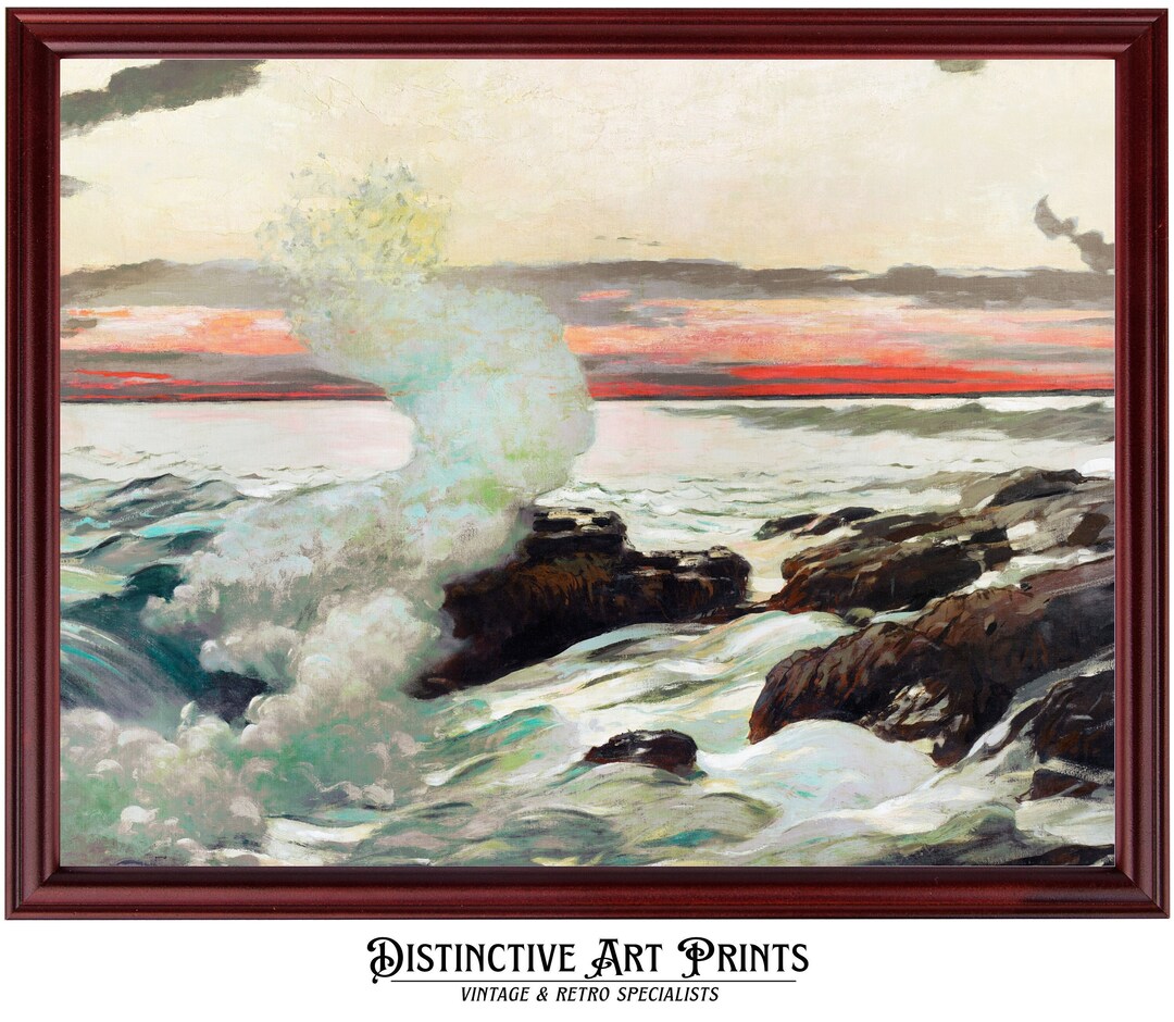 Vintage Winslow Homer Beach Scene | American Wall Art | Digital ...