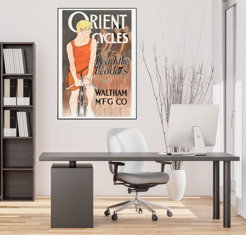 Vintage Bicycle Advertising Poster | Art Nouveau | Digital Download ...