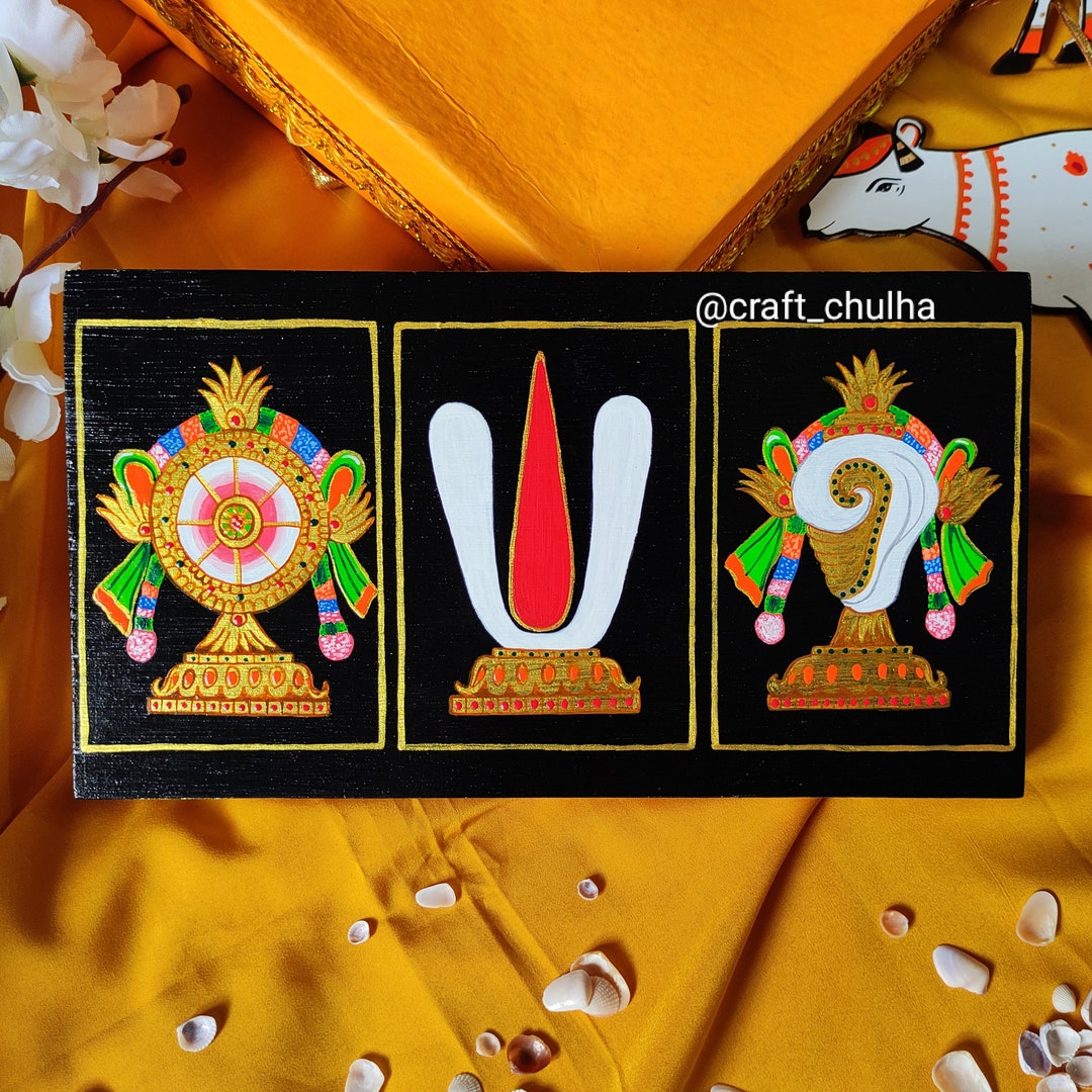 Krishna's Shankh Chakra Tilak - Etsy