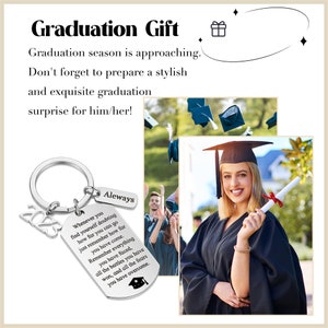 Custom Graduation Gift Keychain, Custom Engraved Graduation Keychain ...