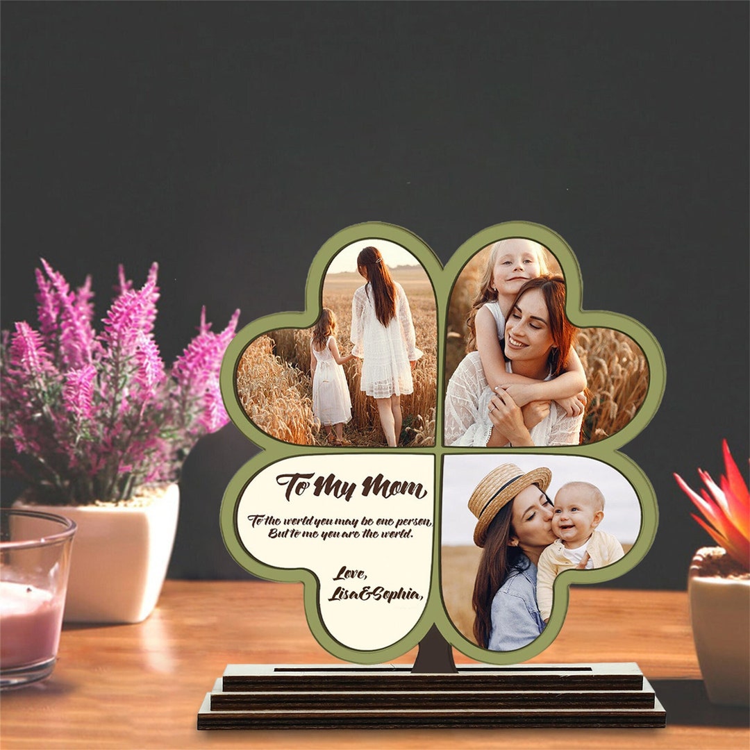 Personalized Photo Print Plaque With Custom Message, Family Wood ...