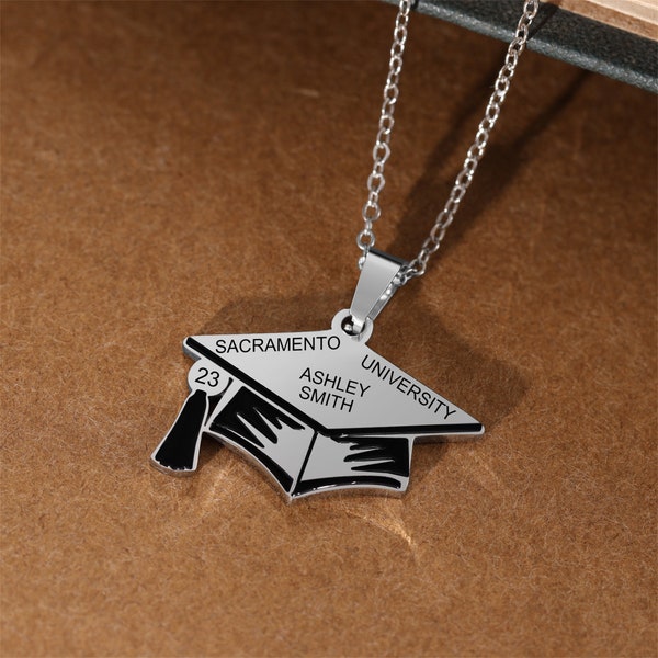 Grad Cap Necklace - Etsy