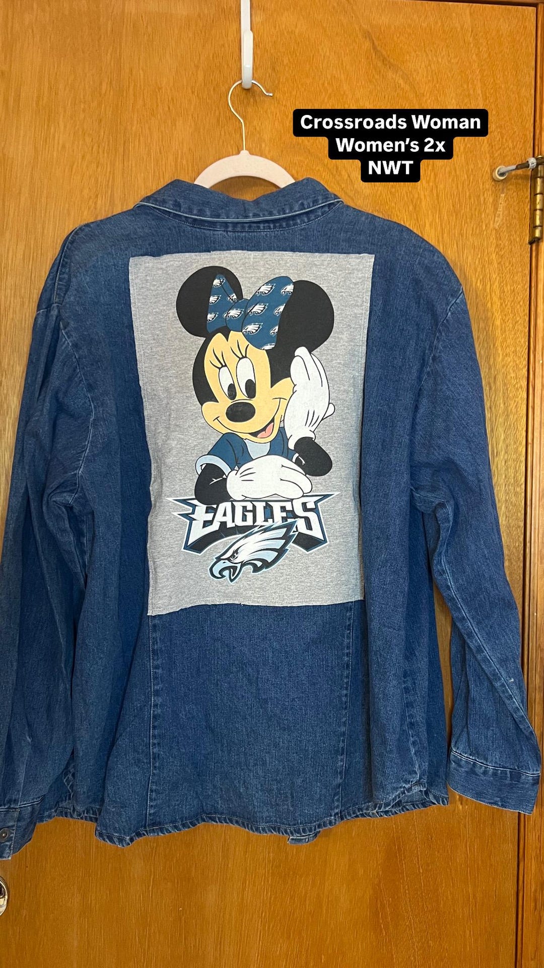 Philadelphia Eagles Minnie Mouse Upcycled Shirt Size Woman’s 2X - Etsy