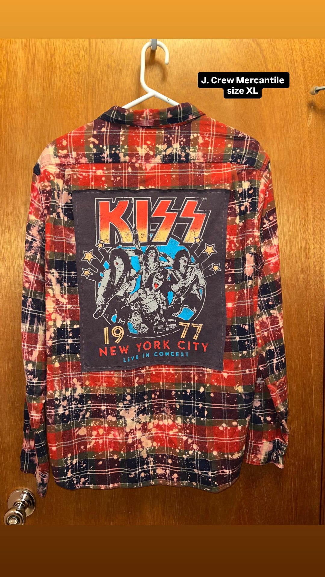 Kiss Band Upcycled Flannel Shirt Size XL - Etsy